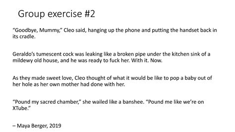 Editing Sex Scenes In Fiction Maya Berger Pptx