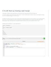 Drawing A Right Triangle Warm Up Activity With User Specified Course Hero