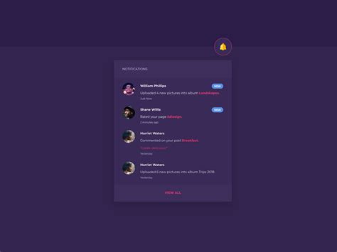 Day 564 Notifications UI Design On Behance