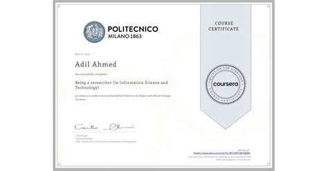 adil ahmed on linkedin completion certificate for being a researcher in information science and…