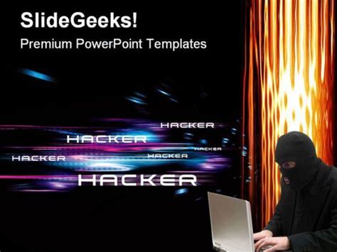Hacker Security Powerpoint Templates And Powerpoint Backgrounds 0211 Templates Powerpoint