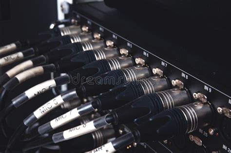 Xlr Jack To The Preamp Input Stock Image Image Of Microphone Layout 331252351