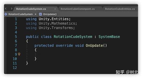 《unity Dots之ecs从入门到不香》（3）从旋转一个cube开始（上） 知乎