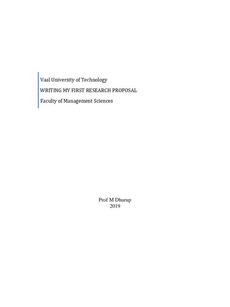 Writing Final My First Research Proposal New Edition Download Free Pdf Hypothesis Methodology