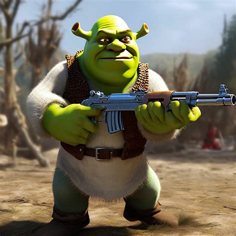 «Шрек и школа самая смешная история о стрельбе — создано в Шедевруме