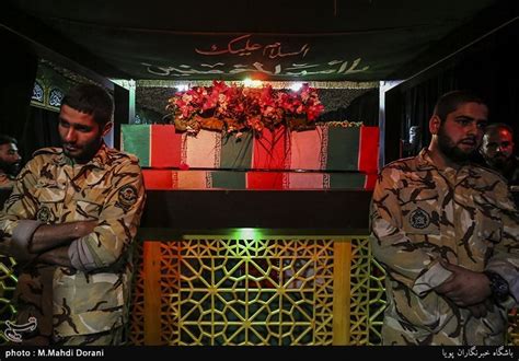 وداع آخر با پیکر فرمانده شهید مدافع حرم علیرضا جیلان عکس تسنیم