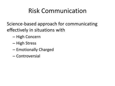 Ppt Risk Communication And Message Mapping Powerpoint Presentation