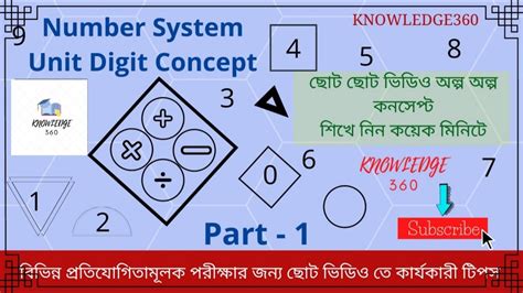 unit digit concept part 1 number system bcs and govt job preparation bd youtube