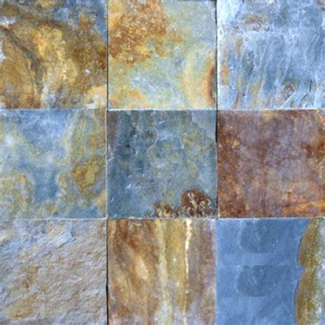 China Multicolor Classic 16x16 Gauged Natural Cleft Slate Tile