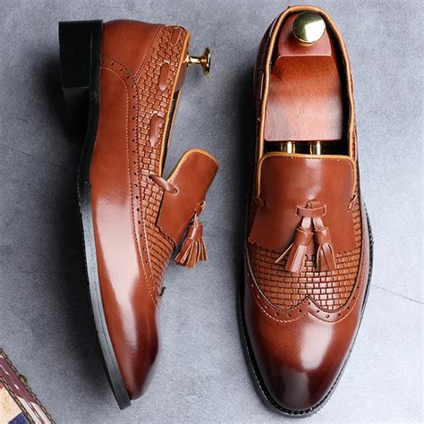 Мужские лоферы с кисточками Мужские модельные туфли сезон весна лето деловые оксфорды с