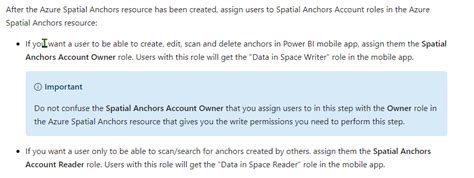 Power Bi Services Connecting With Azure Spatial Anchors Microsoft Qanda