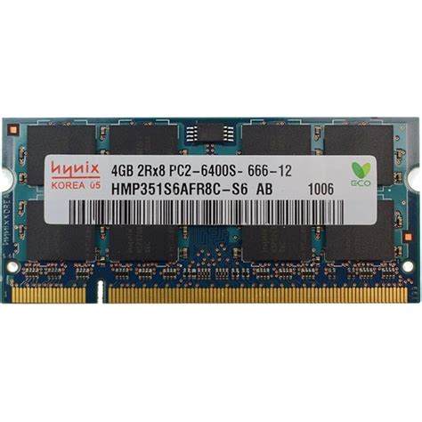 خرید و قیمت رم لپتاپ Ddr2 تک کاناله 800 مگاهرتز Cl6 هاینیکس مدل Pc2 ظرفیت 4 گیگابایت ترب