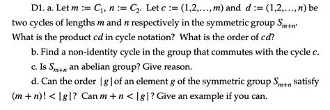 solved d1 a let m c n c2 let c 1 2 m and