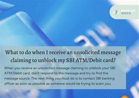 Ways On How To Unblock SBI Debit Or ATM Card Banking Vista