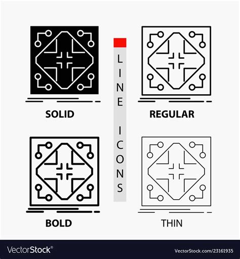 Data Infrastructure Network Matrix Grid Icon Vector Image
