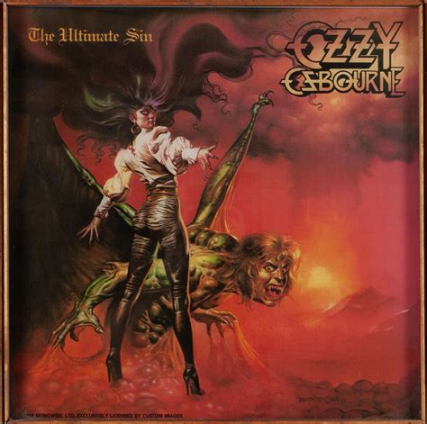 Lot The Ultimate Sin Ozzy Ozbourne Poster