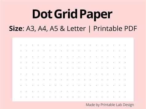 Dot Grid Paper Printable Printable Bullet Journal Paper Etsy Australia