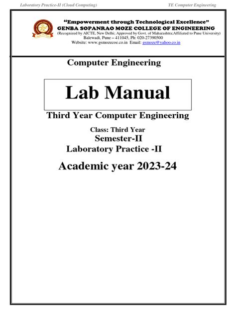 Lp Ii Lab Manual Cloud Computing Pdf Cloud Computing Software As A Service
