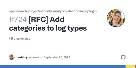 Rfc Add Categories To Log Types · Issue 724 · Opensearch Project