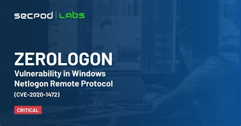 Zerologon Vulnerability In Windows Netlogon Remote Protocol