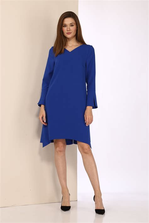 Платье 101-1 синий Karina Delux купить в интернет магазине Велесмода