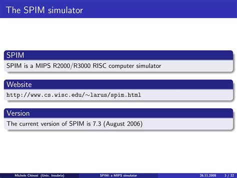 Spim Mips Simulator Ppt