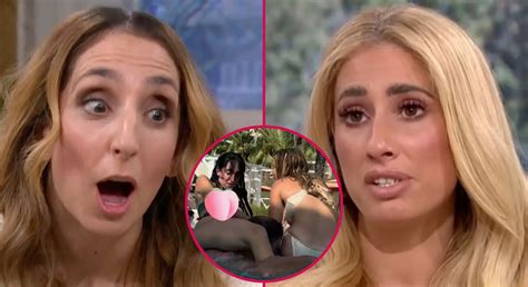 Stacey Solomons Sister Suffers Nip Slip As She Wrestles Famous Sibling
