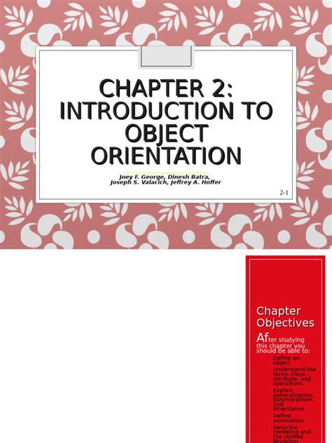 Ch02 Intro To Object Orientation Std Copy Jn15 Pdf