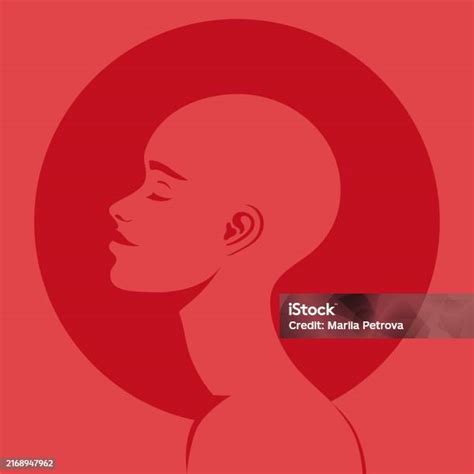 젊은 대머리 여자 프로필 아름 다운 대머리 소녀 초상화 또는 아바타 벡터 일러스트 레이 션 기민에 대한 스톡 벡터 아트 및 기타 이미지 Istock