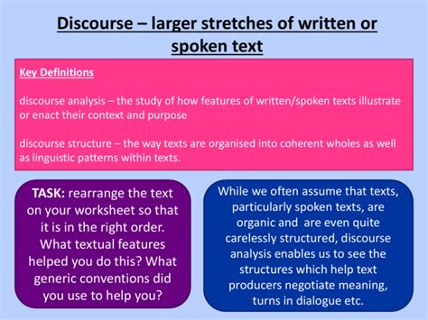 Discourse Analysis Structure Narratives