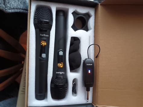 Mikrofony Ferbuee Bezdratove Adapter Je Nabíjecí Aukro