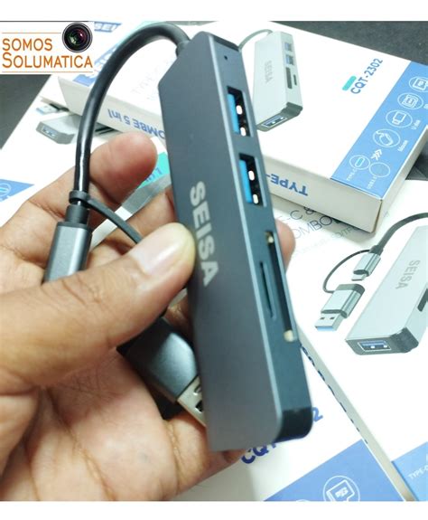 Hub Tipo C Y Usb En Sd Y Microsd Para Macbook Y Windows Seisa Solumatica