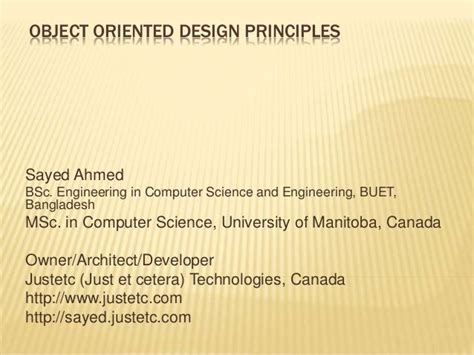 Oop Design Principles