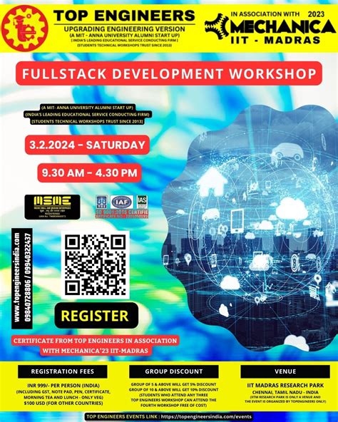 fullstack development workshop 2024 top engineers workshop chennai