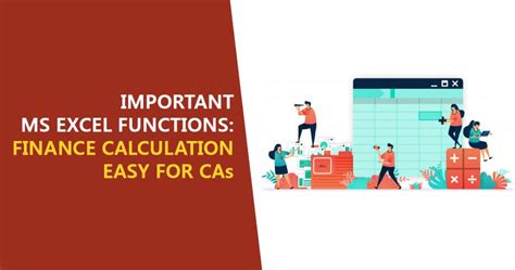 Important Ms Excel Functions Finance Calculation Easy For Cas