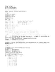 Classification Function For Sample Size And Seed Value Course Hero