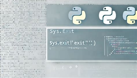 【pythonでのプログラム終了方法まとめ】exit、sysexit、osexitの違いと使い分け Python