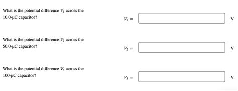 Solved A 10 0 Uf Capacitor A 50 0 Uf Capacitor And A