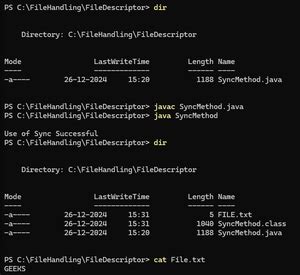 Java FileDescriptor Class GeeksforGeeks