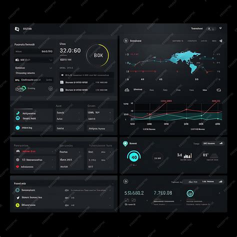 Premium Photo Web Dashboard Dark Mode Dashboard With Dark Mode Feature For Improved Visi