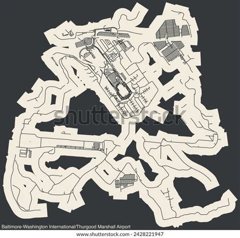 High Contrasted Terminals Layout Diagram Map Stock Vector Royalty Free Shutterstock