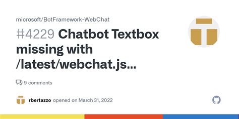 Chatbot Textbox Missing With Latestwebchatjs Working With 4141