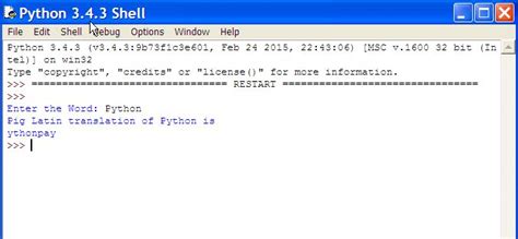 Pyglatin Python Programming