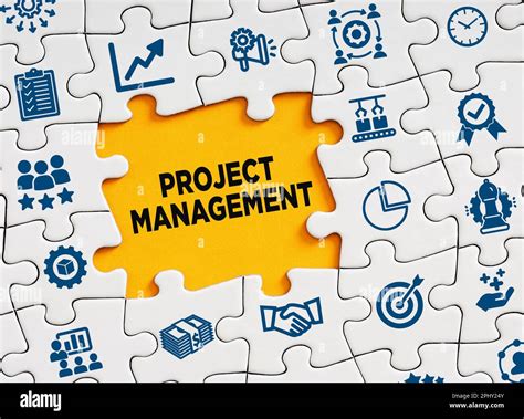 Project Management Concept The Word Project Management In A Missing Puzzle Piece With Business