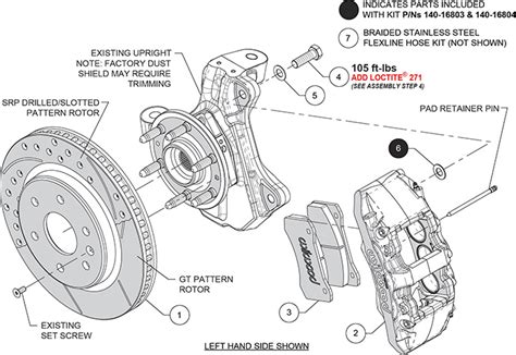 Wilwood Disc Brakes Front Brake Kit Part No 140 16805 D
