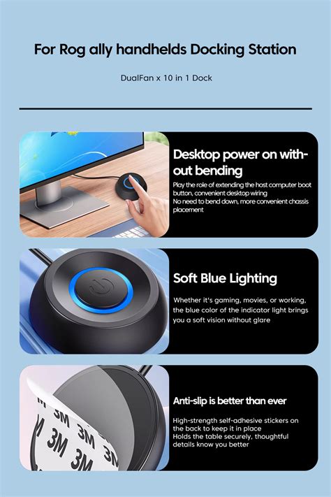 Computer Desktop Power Switch Button With LED Indicator PC Host Power