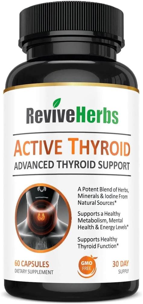 Revive Herbs Premium Thyroid Support 60 Capsulas The Red Vitamin Mx