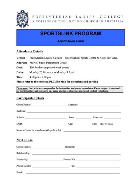 Participant Application Form The Shire Of Peppermint Grove Printable Pdf Download