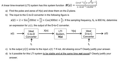 A Linear Time Invariant Lti ﻿system Has This System
