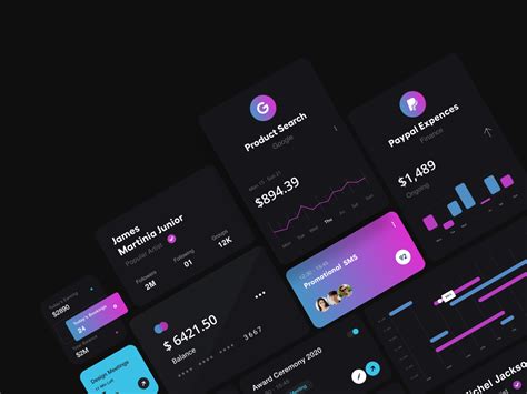 UI Kit Dark By DStudio On Dribbble
